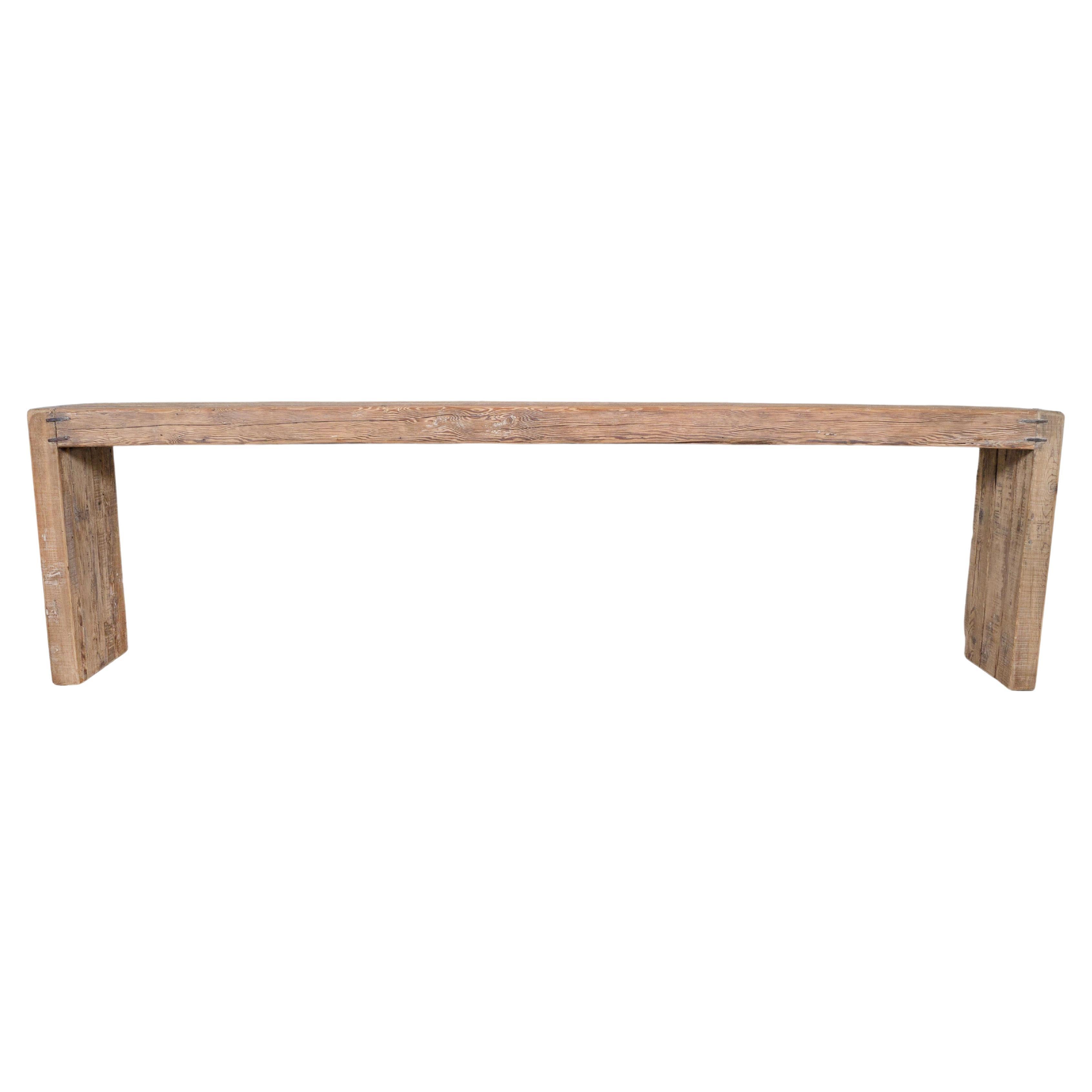 Serving Table Made from Reclaimed Elm For Sale at 1stDibs