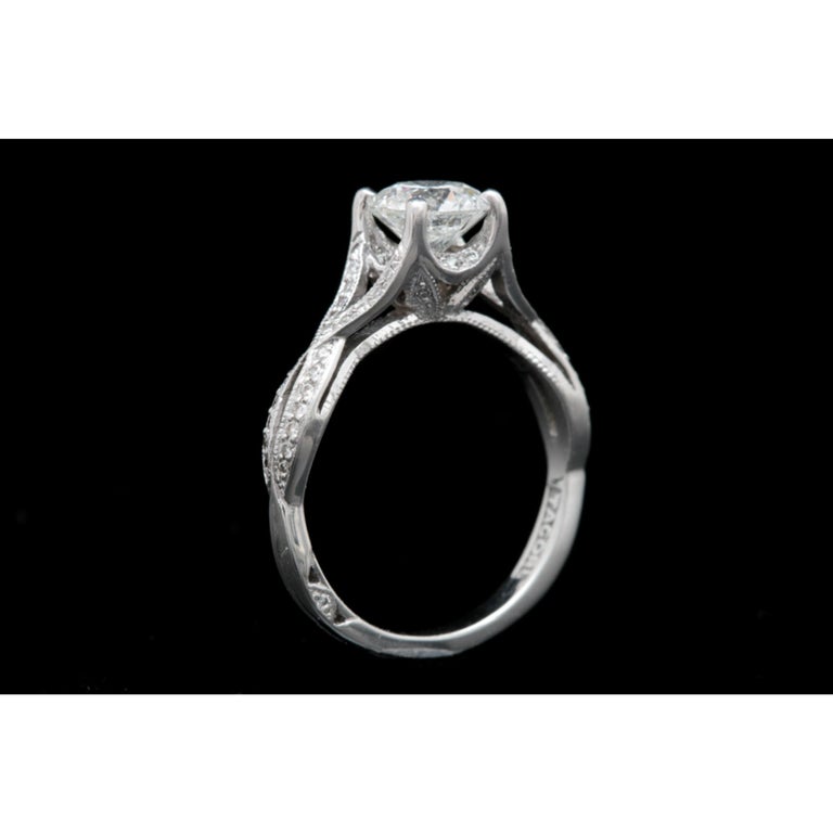 Customizable Minimalist Round Cut Diamond Engagement Ring Set Bridal