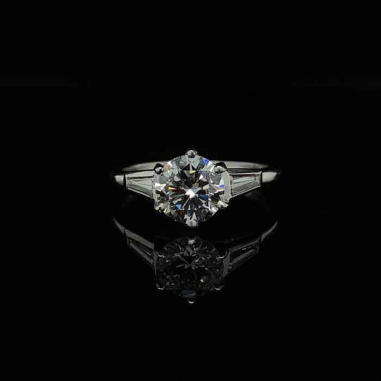 Customizable Minimalist Round Diamonds Engagement Ring, Unique Bridal ...