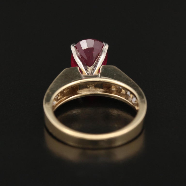 Customizable Minimalist Ruby Wedding Ring, Natural Ruby Bridal Promise ...