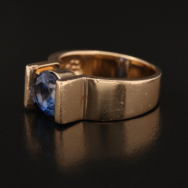 Customizable Minimalist Sapphire Engagement Ring, - Natural Sapphire ...