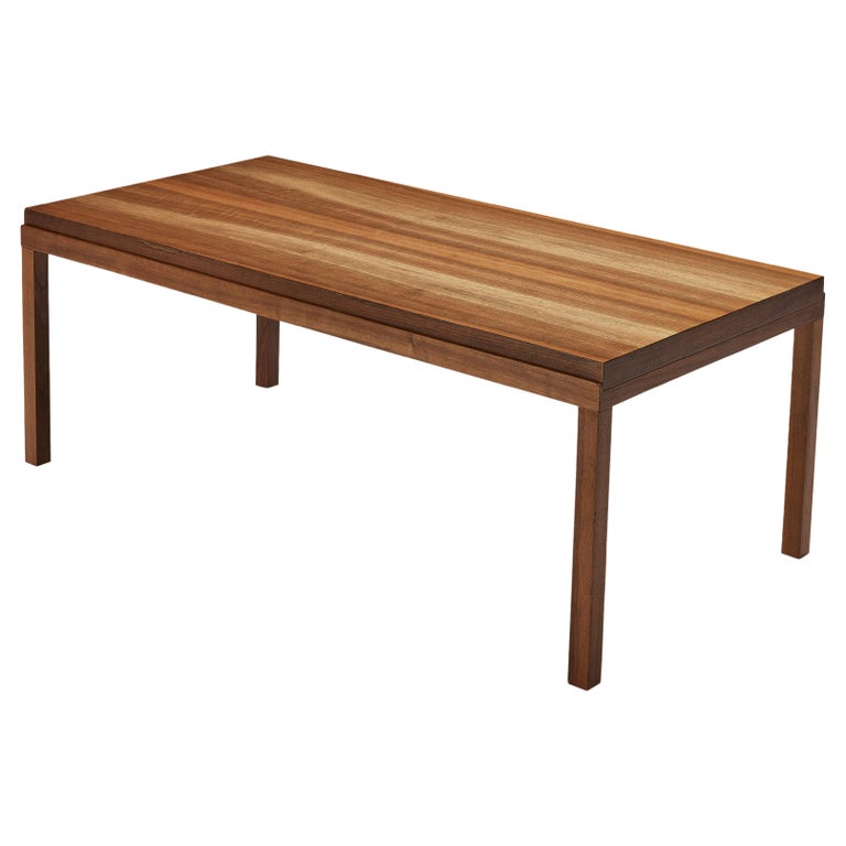 Minimalist Scandinavian Coffee Table in Walnut For Sale at 1stDibs