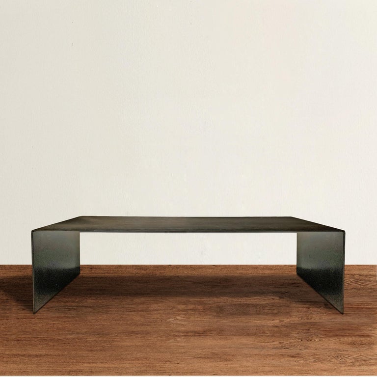 Minimalist Steel Coffee Table at 1stDibs