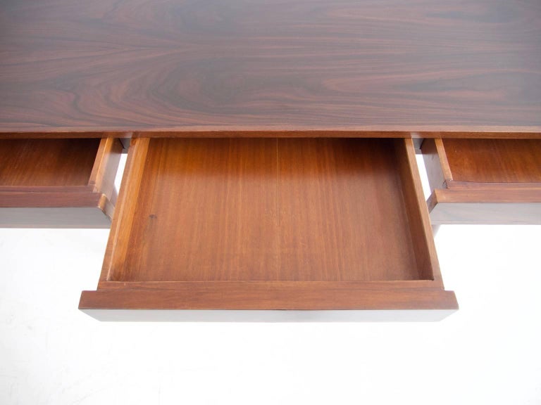 Minimalist Style Desk with Three Drawers and Inclined Legs at 1stDibs