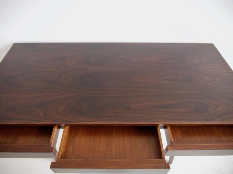 Minimalist Style Desk with Three Drawers and Inclined Legs at 1stDibs