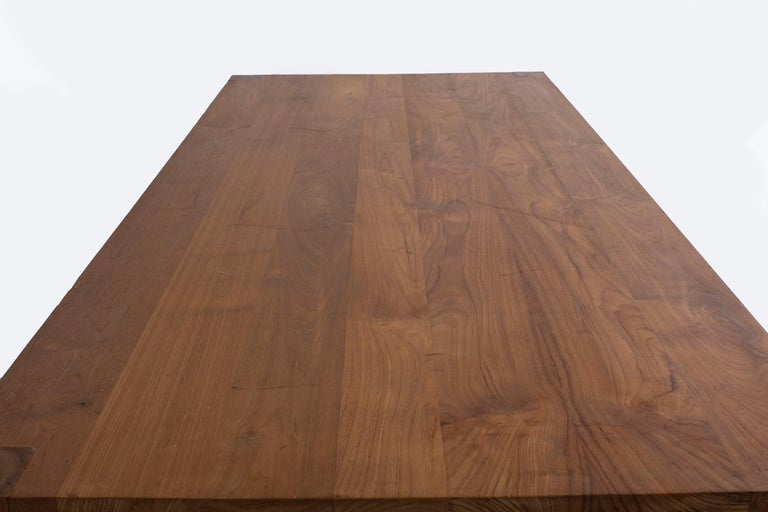 Minimalist Teak Parsons Dining Table at 1stDibs