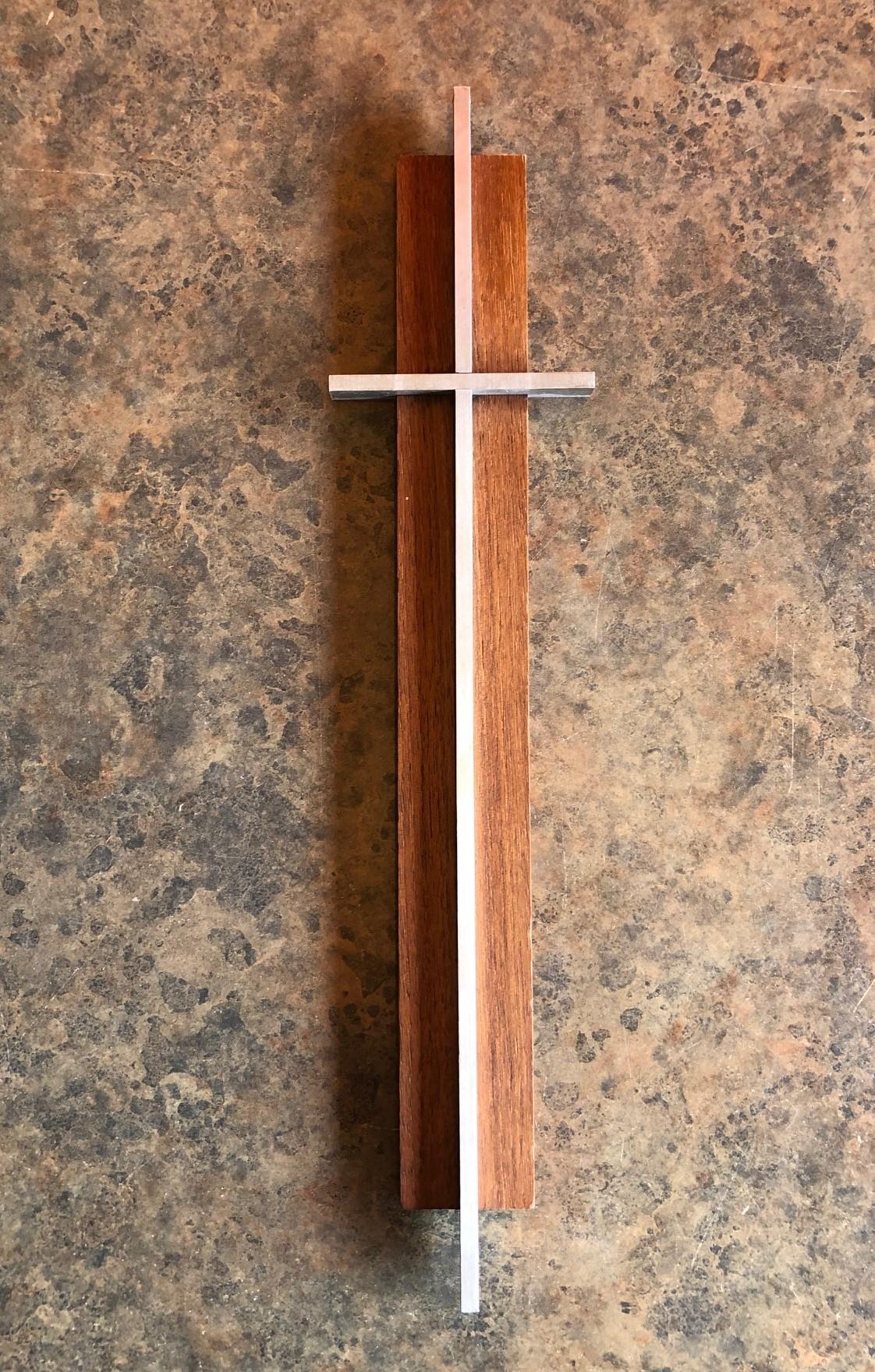 Minimalist Walnut and Aluminum Crucifix / Cross at 1stDibs | daystar ...