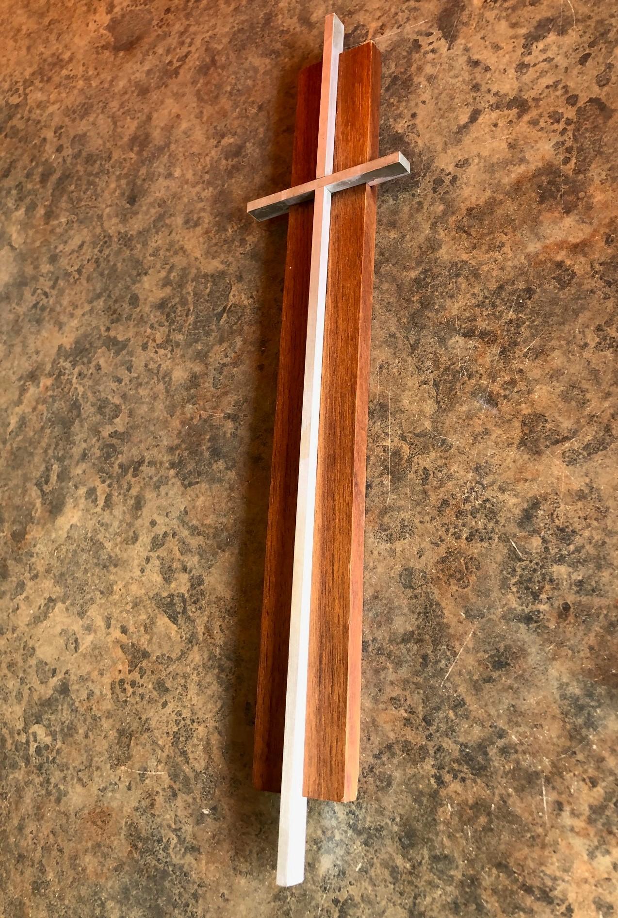 Minimalist Walnut and Aluminum Crucifix / Cross at 1stDibs | daystar ...