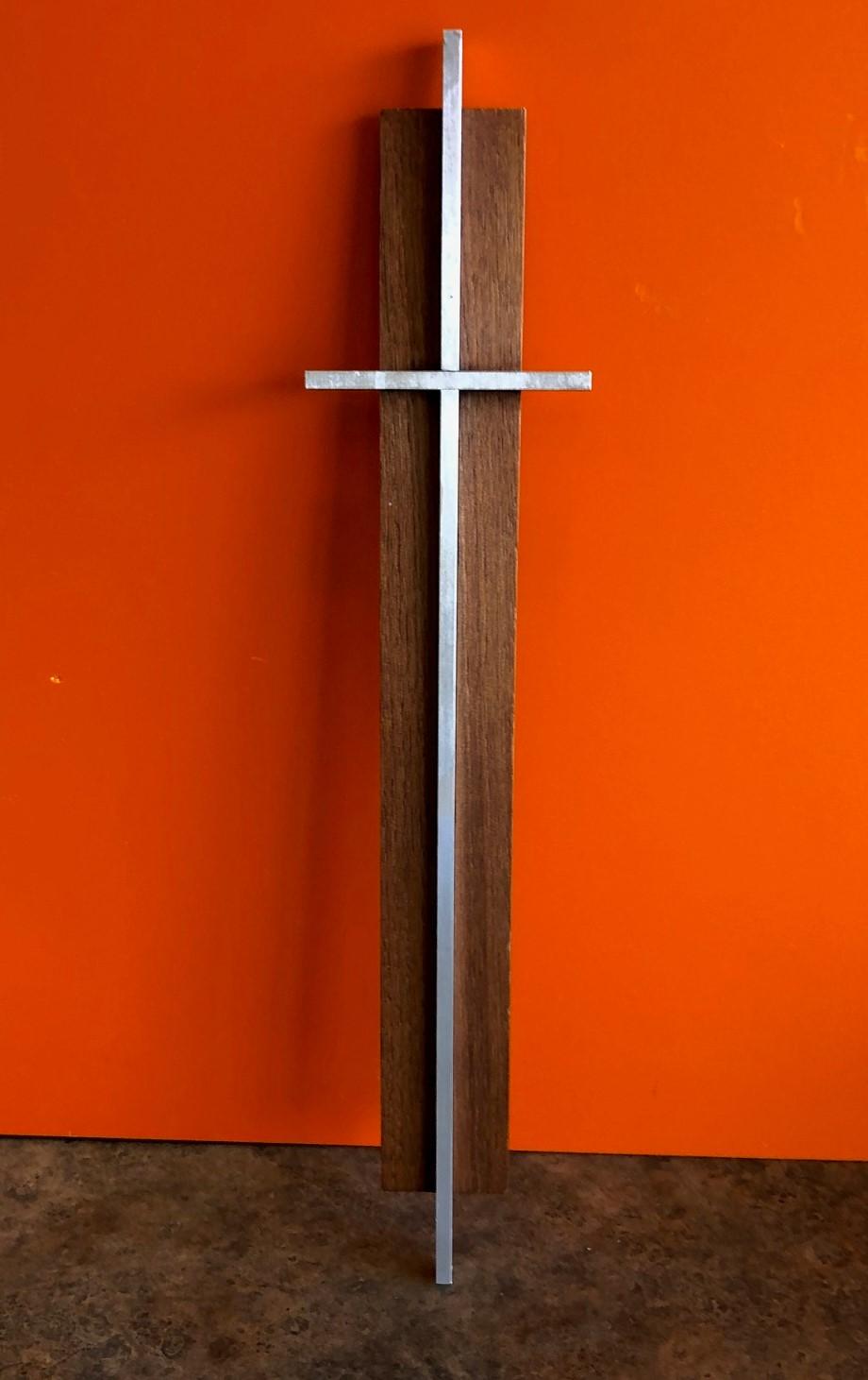 Minimalist Walnut and Aluminum Crucifix / Cross at 1stDibs | daystar ...