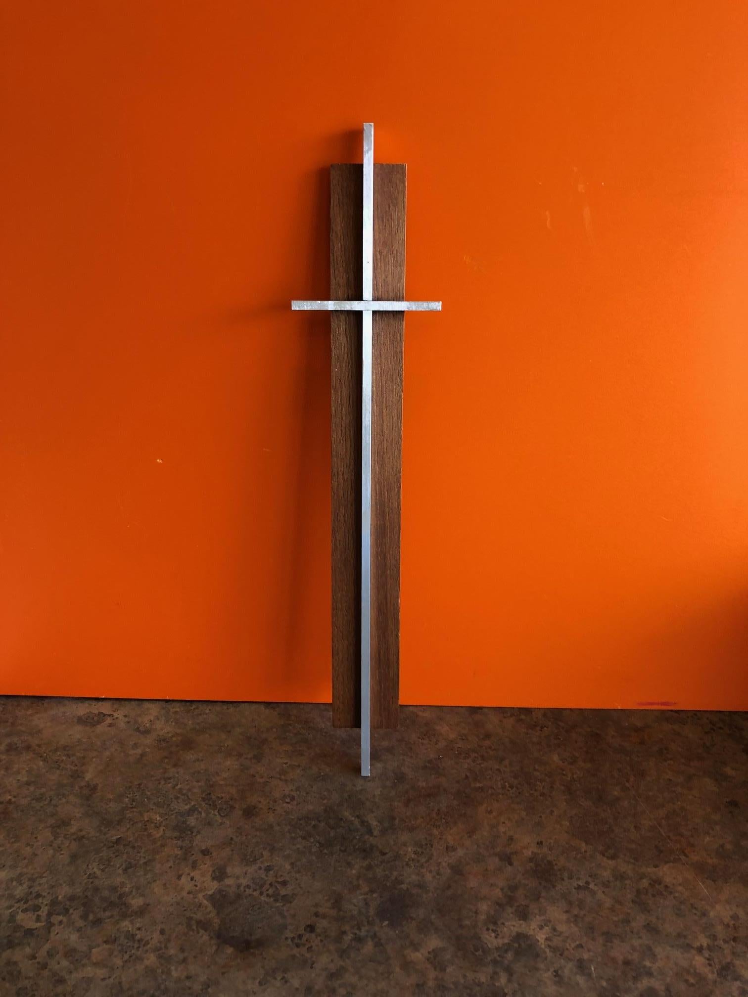 Minimalist Walnut and Aluminum Crucifix / Cross at 1stDibs | daystar ...