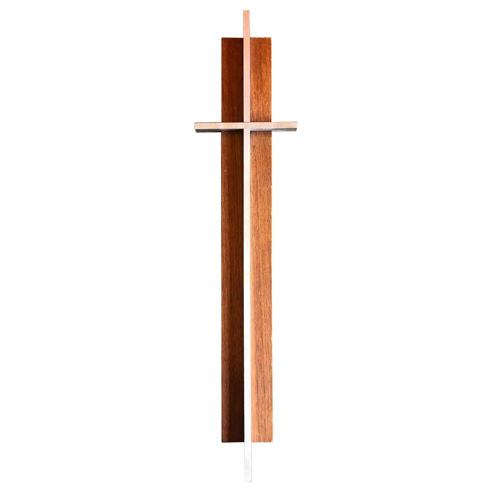 Minimalist Walnut and Aluminum Crucifix / Cross at 1stDibs | daystar ...
