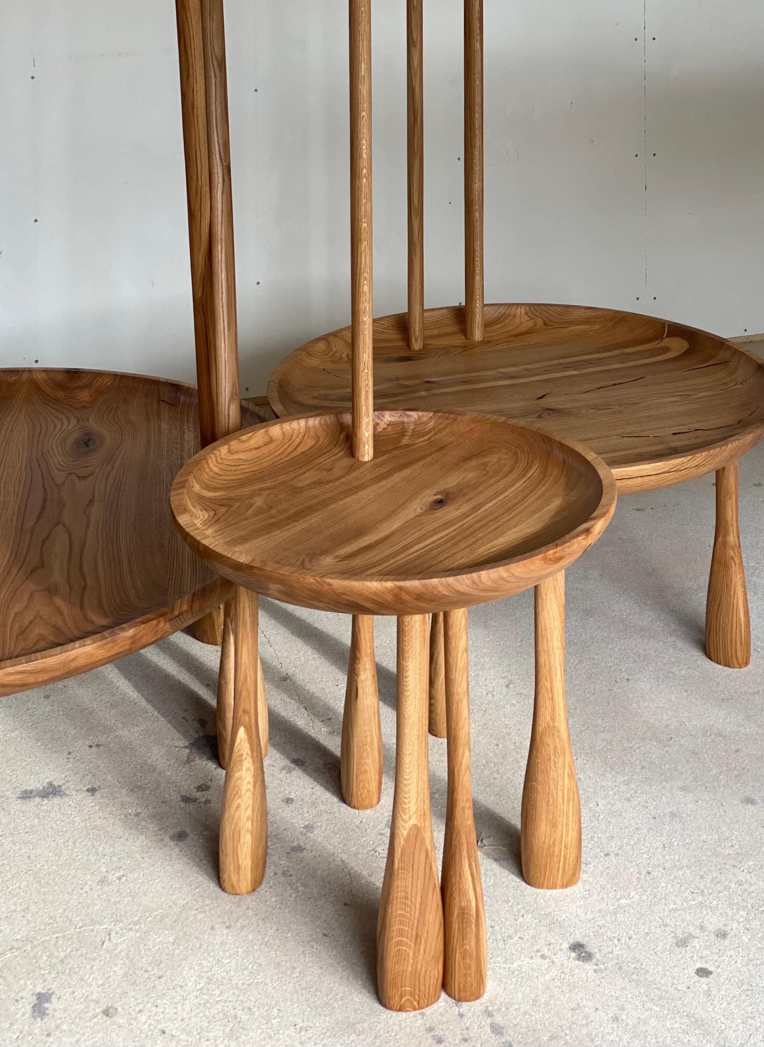 Minimalist Wooden Side Coffee Low Table Charlotte D60 by Olga Engel For ...