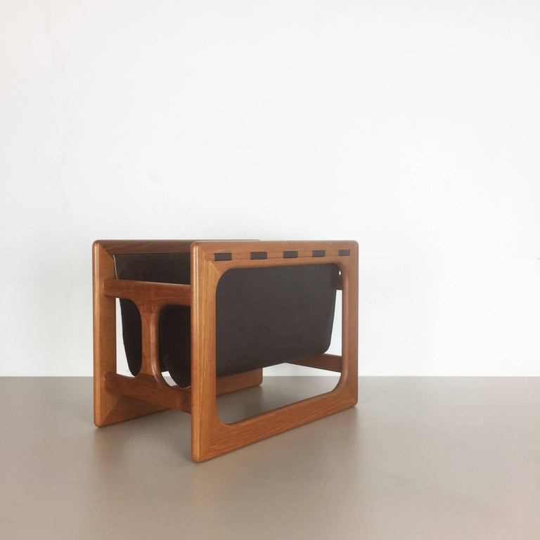 Minimalistic 1970s Danish Teak Magazine Rack Design Made by Salin ...