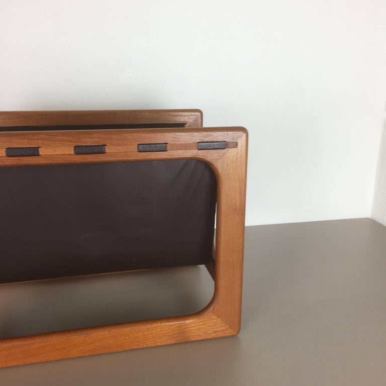 Minimalistic 1970s Danish Teak Magazine Rack Design Made by Salin ...