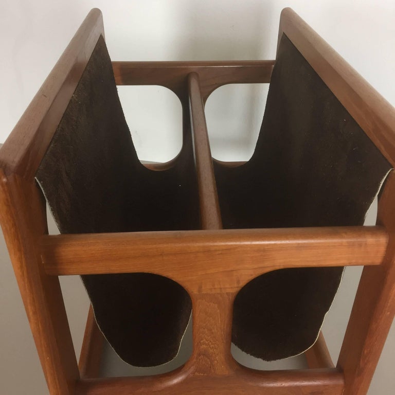 Minimalistic 1970s Danish Teak Magazine Rack Design Made by Salin ...