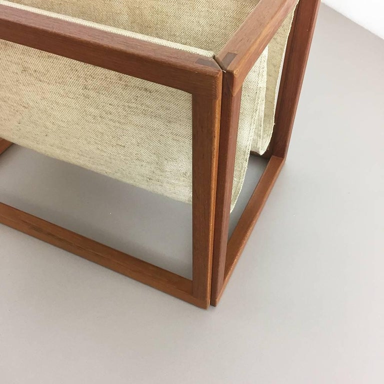 Minimalistic 1970s Danish Teak Magazine Rack Made in Denmark, 1970s For ...