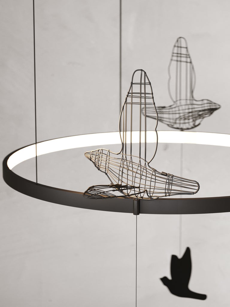 Contemporary modern ceiling Light pendant Flight Shadows with Animal ...