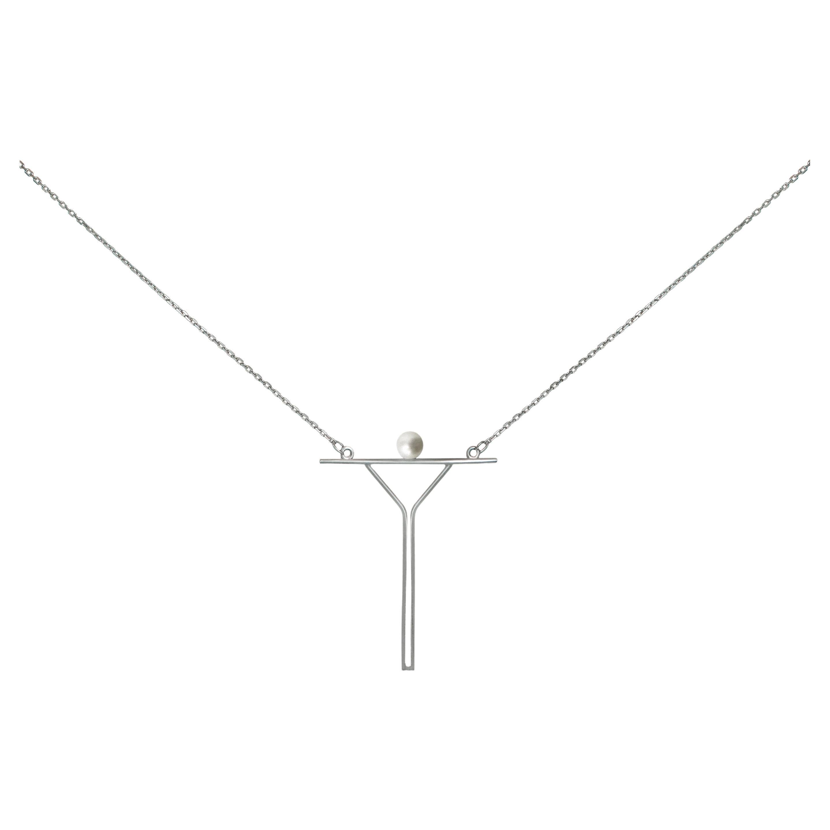 Minimalistic Cocktail Contemporary Pendant on .925 Sterling Silver ...