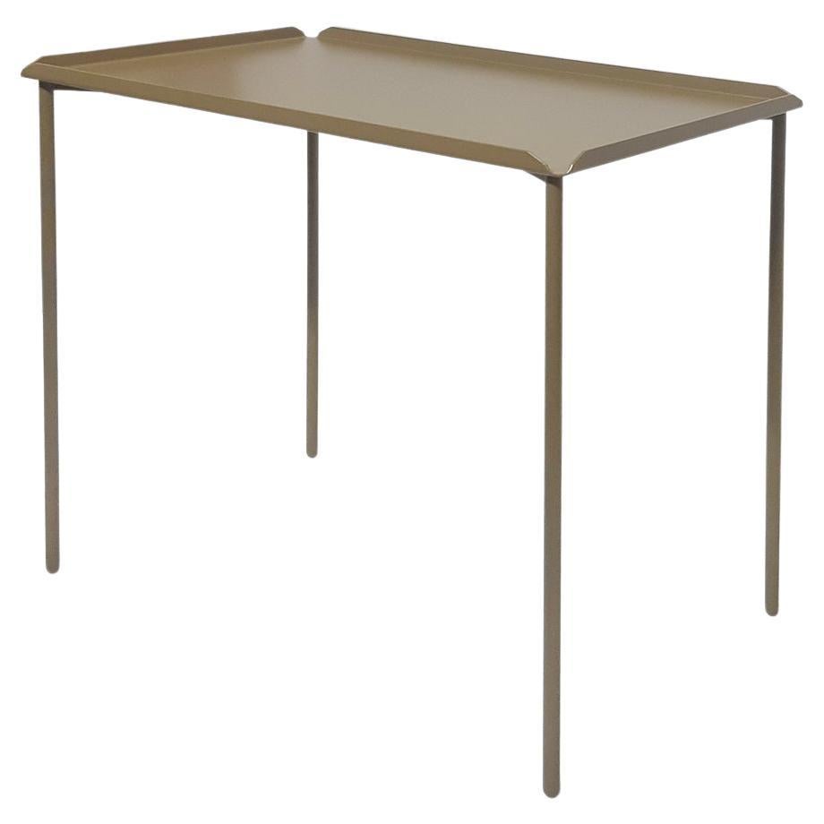 Column Contemporary Coffee Table in Porcelain and Corten Steel For Sale ...