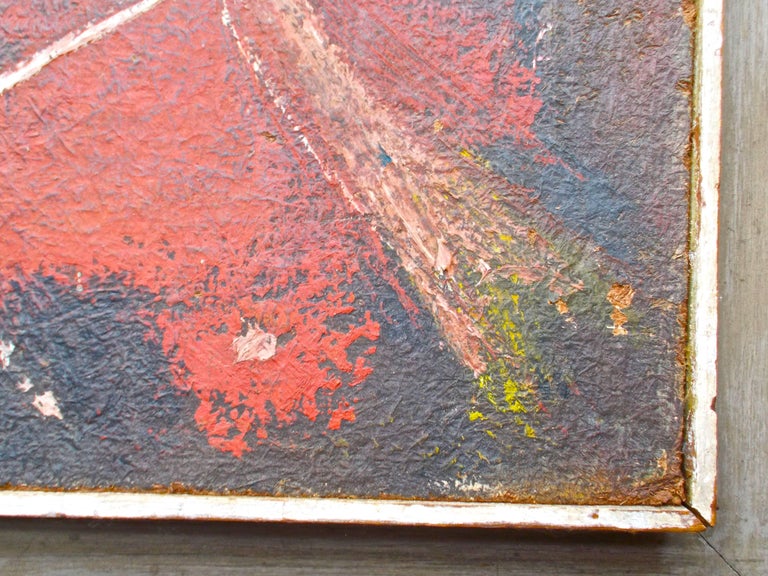 Minna Citron (1896-1911). Abstract Expressionist Oil "Gazelle" 1947 For ...