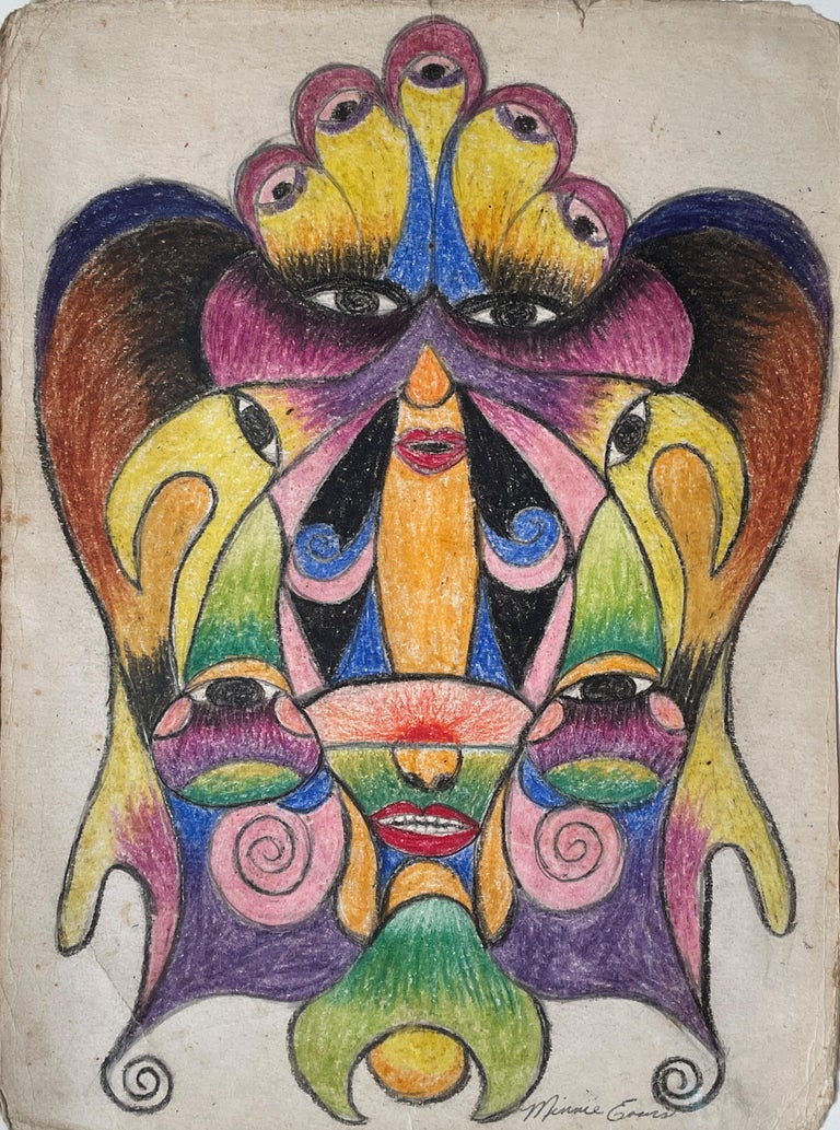 Minnie Evans - "Untitled," Minnie Evans, Black Folk Art, Southern Self ...