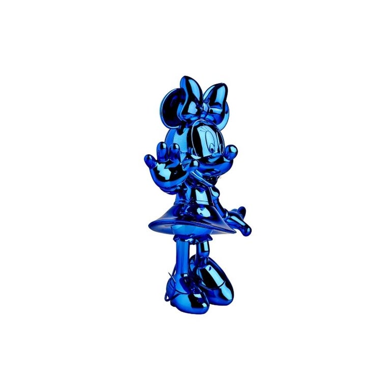 Minnie Mouse Blue Metallic, Pop Sculpture Figurine For Sale at 1stDibs