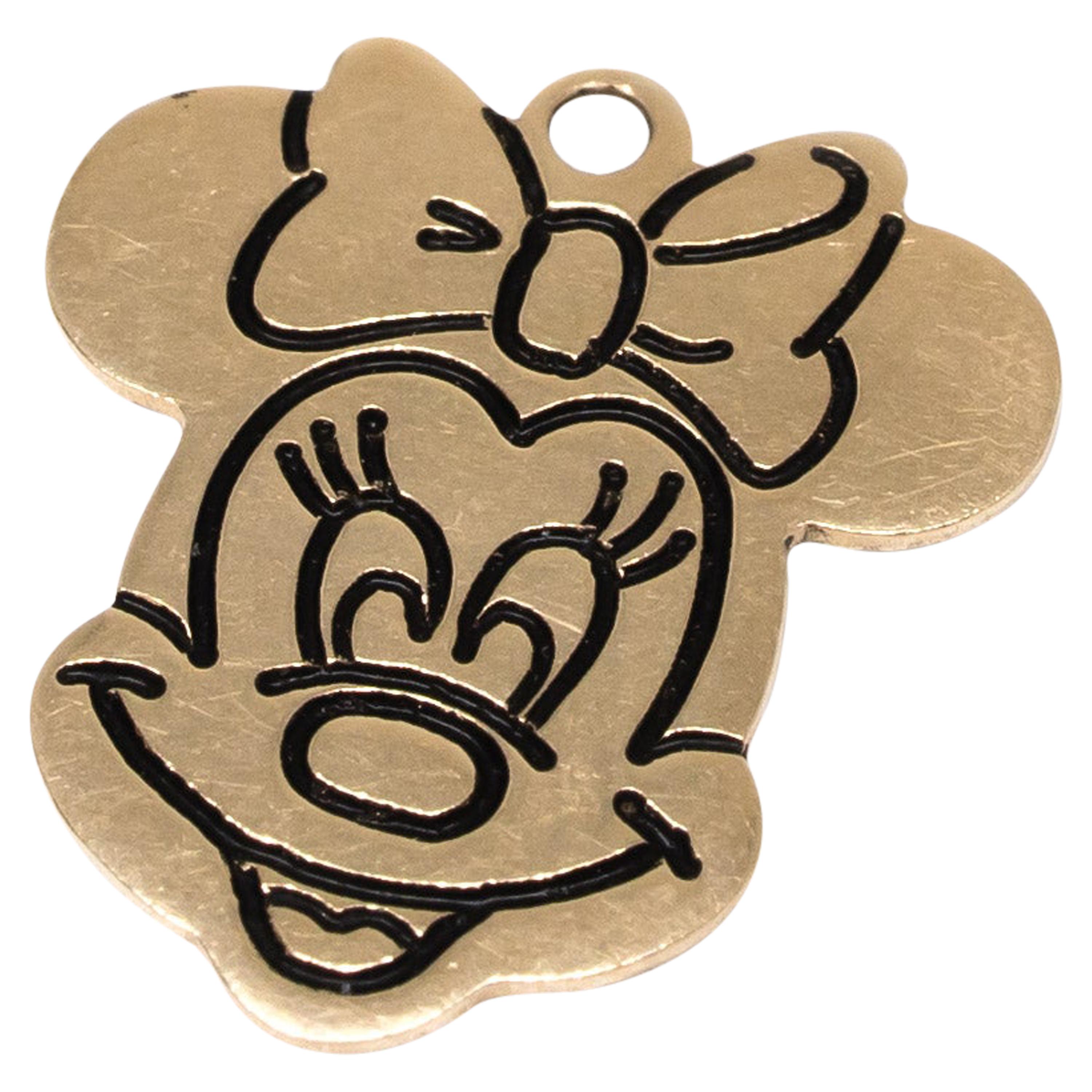 Yellow Gold Walt Disney Mickey Mouse Charm Pendant For Sale at 1stDibs