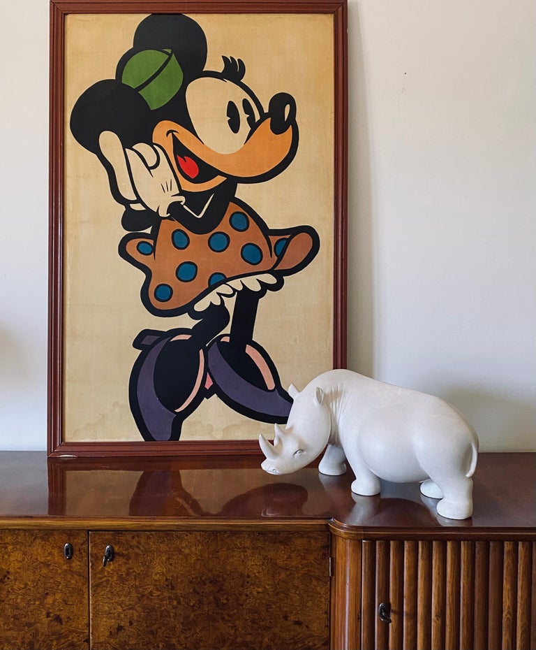 Minnie Mouse framed poster, France 1960s For Sale at 1stDibs