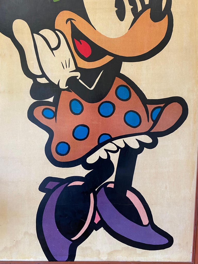 Minnie Mouse framed poster, France 1960s For Sale at 1stDibs