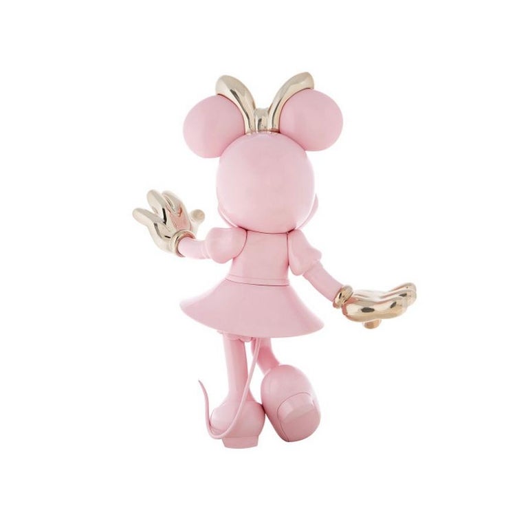 In Stock in Los Angeles, Minnie Mouse Pink / Gold Glossy Pop Sculpture ...