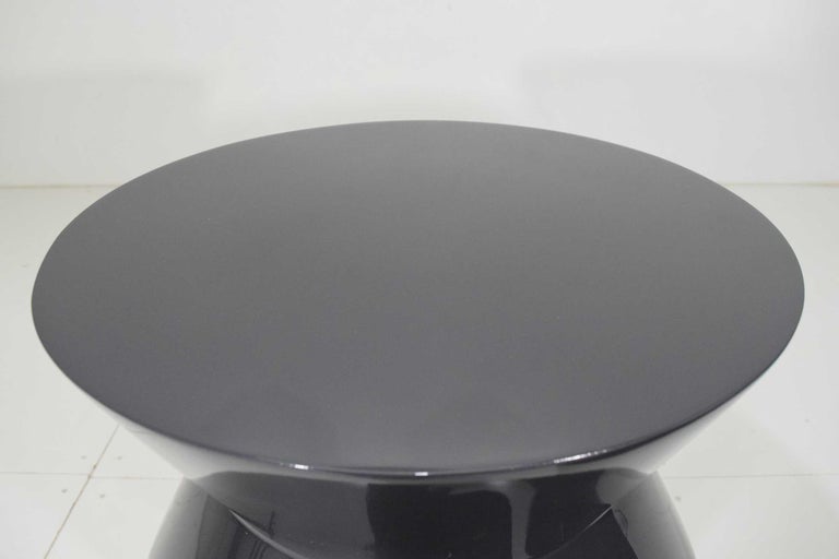 Minotti Cesar Style Side Table in Dark Blue Gray Lacquer For Sale at ...