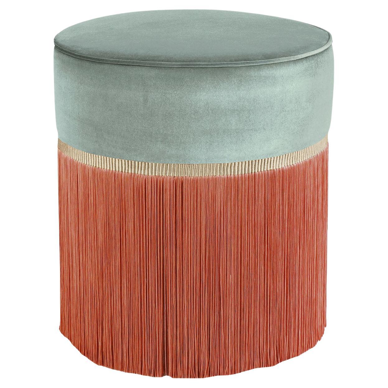 Couture Geometric Gio' Purple Ottoman and Mint and Orange Couture ...