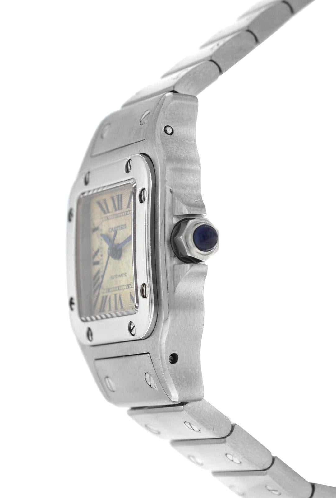 Mint Authentic Ladies Cartier Santos 2423 Stainless Steel Automatic ...