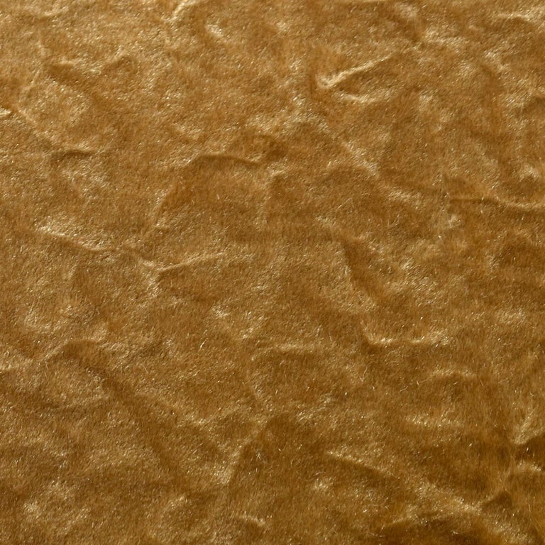 Mint Condition Bronze Gold Velour Tufted Fanned Shell Art Deco Boudoir ...