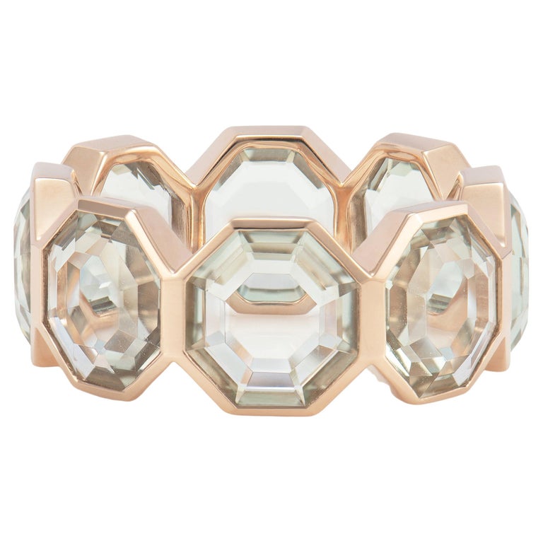 Mint Quartz Russell Ring in 18 Karat Rose Gold For Sale at 1stDibs