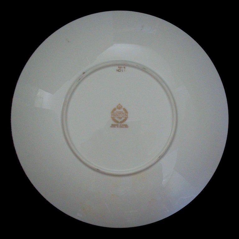 Minton, A. D. Holland, Hand Painted China Cabinet Plate, U.K, circa ...