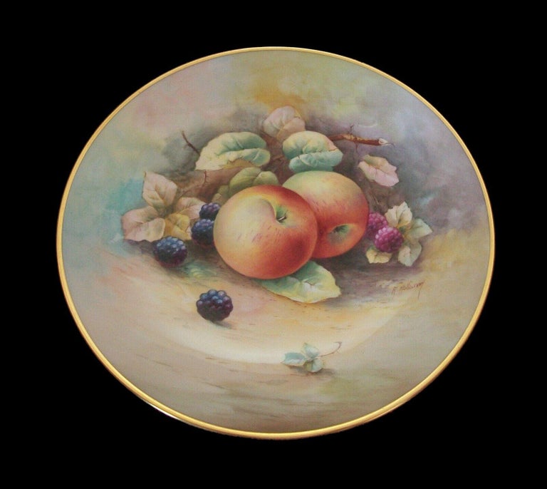 Minton, A. D. Holland, Hand Painted China Cabinet Plate, U.K, circa ...