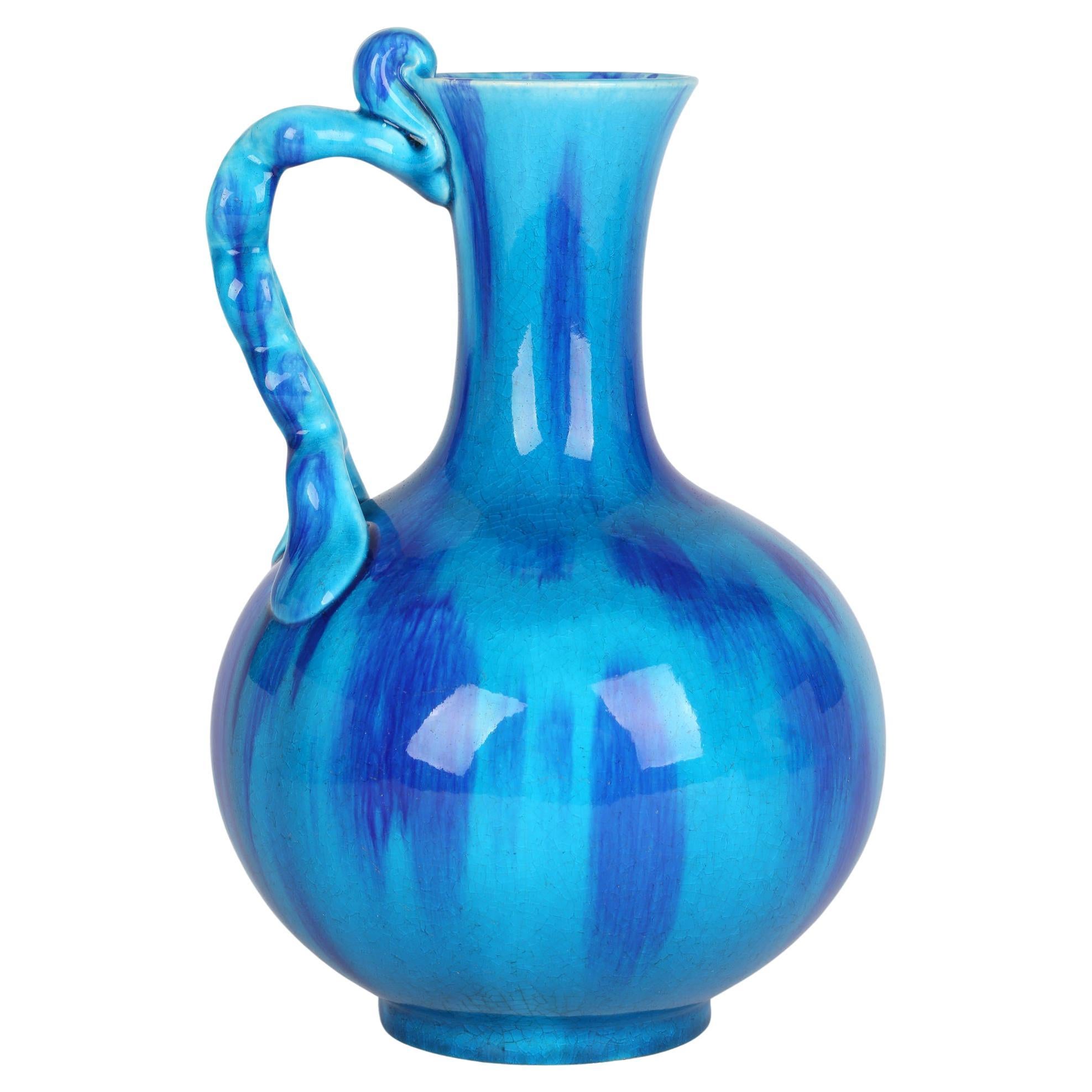 Turquoise Blue Lachenal Vase at 1stDibs