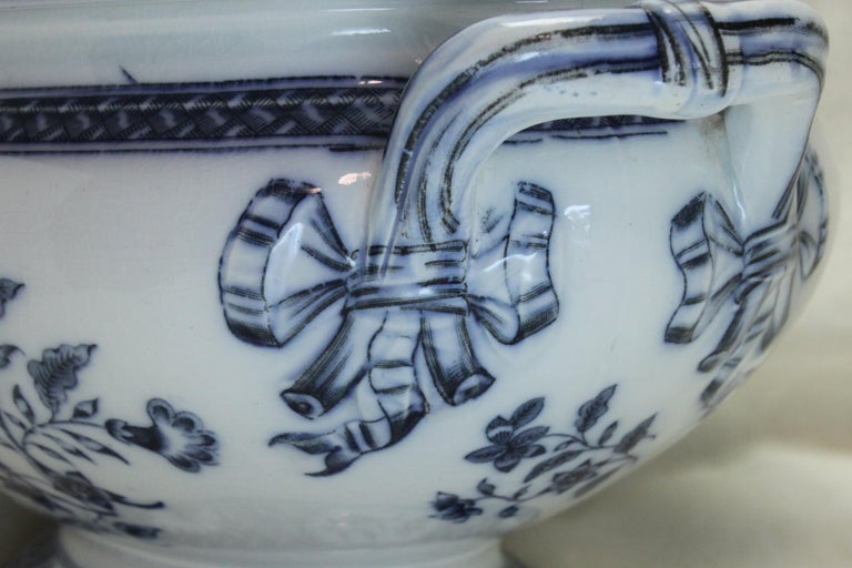 Minton Blue and White Tureen "Bath Japan" Pattern For Sale at 1stDibs