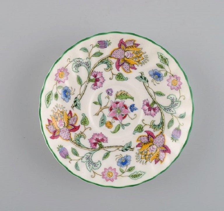 Minton, England. Twelve Haddon Hall Mocha Cups with Porcelain Saucers ...