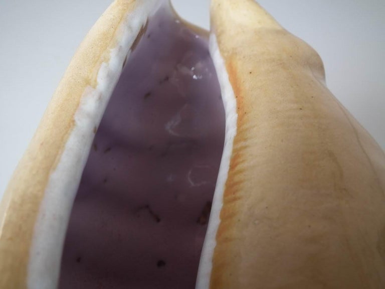 Minton Majolica Conch Shell Spoon Warmer at 1stDibs