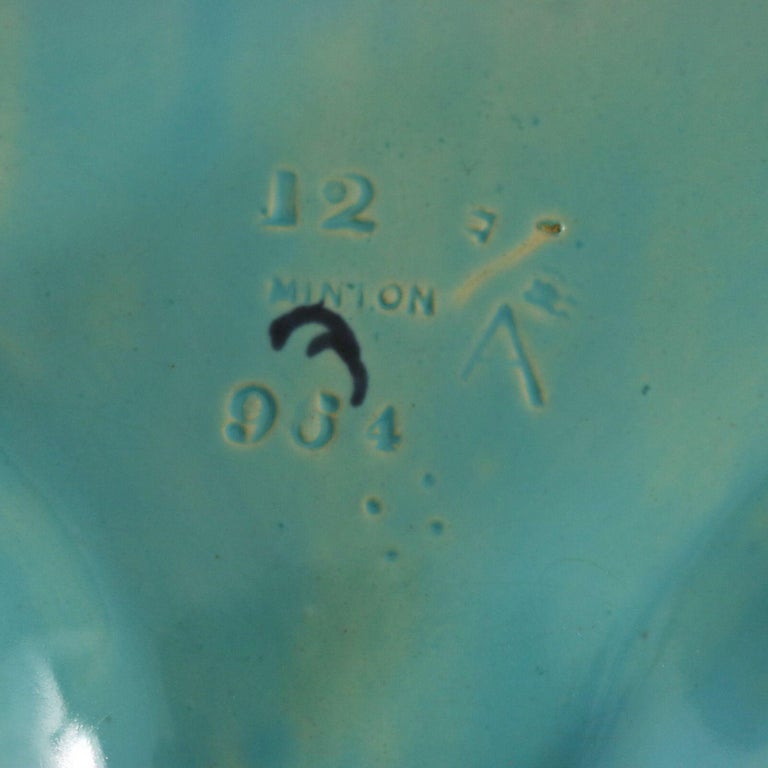 Minton Majolica Game Pie Dish with Gun Dog For Sale at 1stDibs