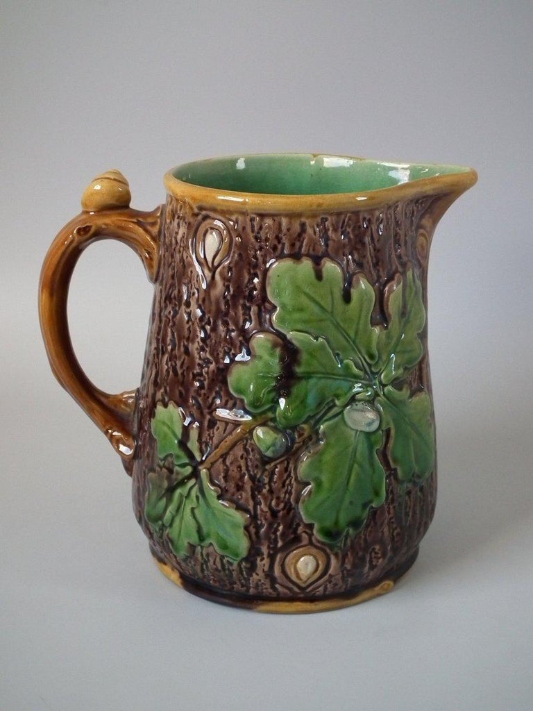 Minton Majolica Oak Jug or Pitcher at 1stDibs