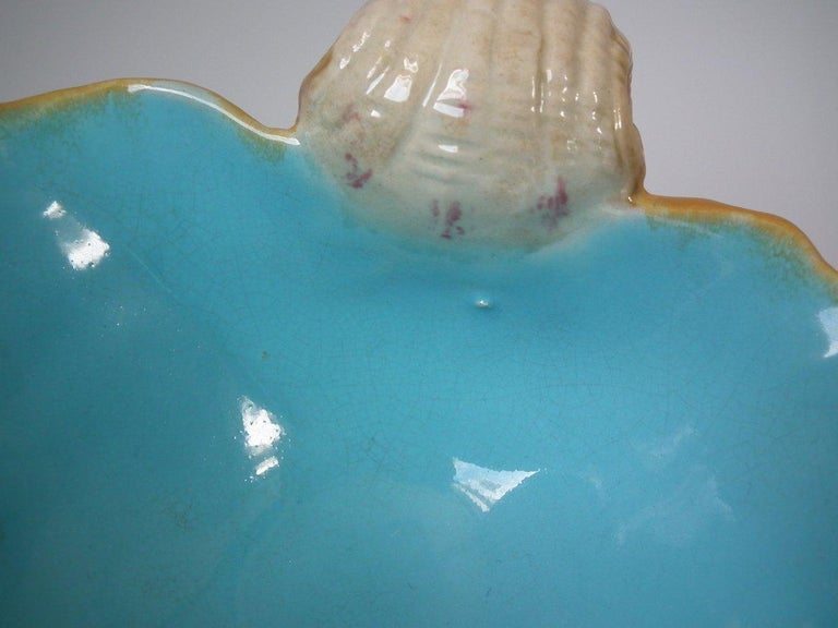 Minton Majolica Triton And Shell Serving Dish For Sale At 1stdibs