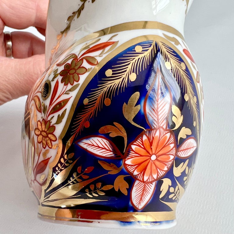 Minton Porcelain Creamer Milk Jug, Neoclassical Imari, Regency, ca 1810 ...