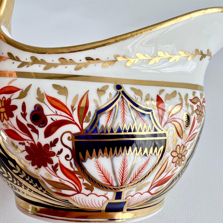 Minton Porcelain Creamer Milk Jug, Neoclassical Imari, Regency, ca 1810 ...