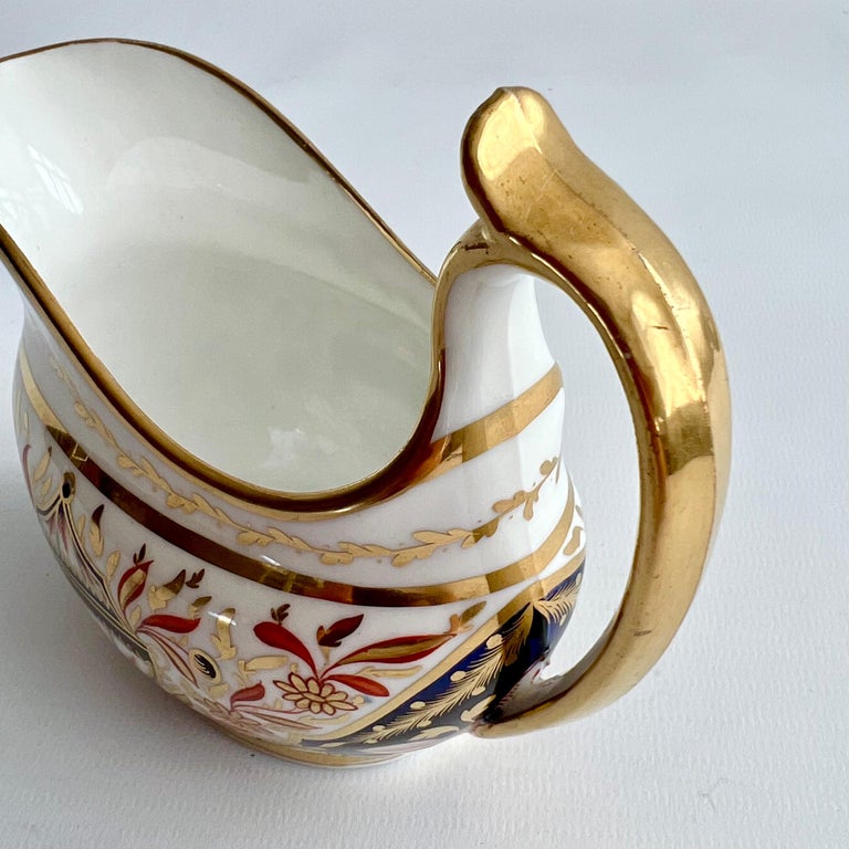 Minton Porcelain Creamer Milk Jug, Neoclassical Imari, Regency, ca 1810 ...