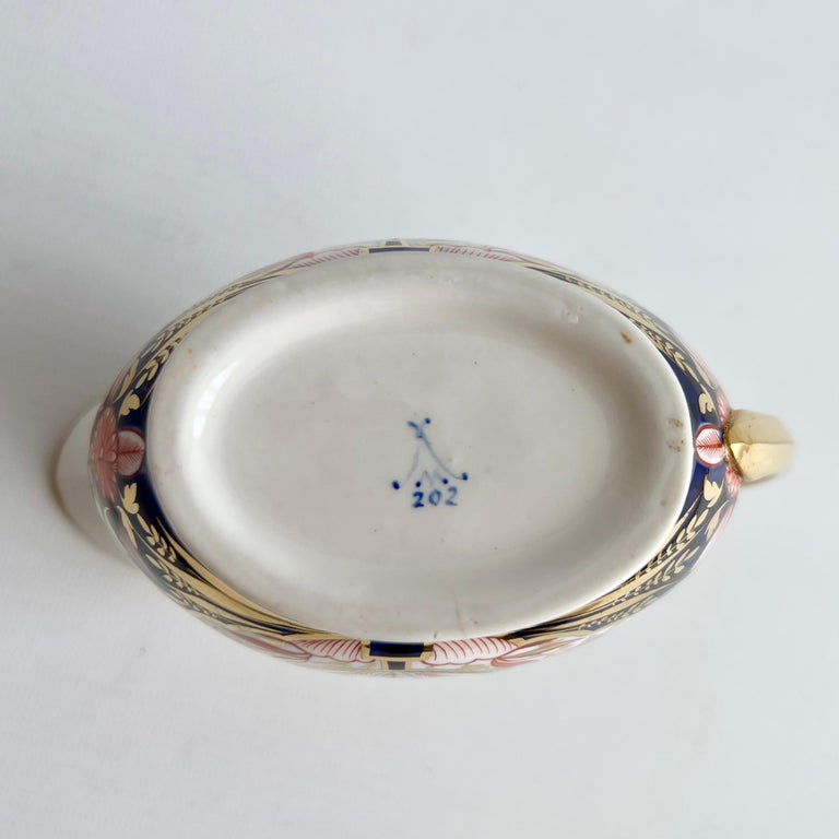 Minton Porcelain Creamer Milk Jug, Neoclassical Imari, Regency, ca 1810 ...