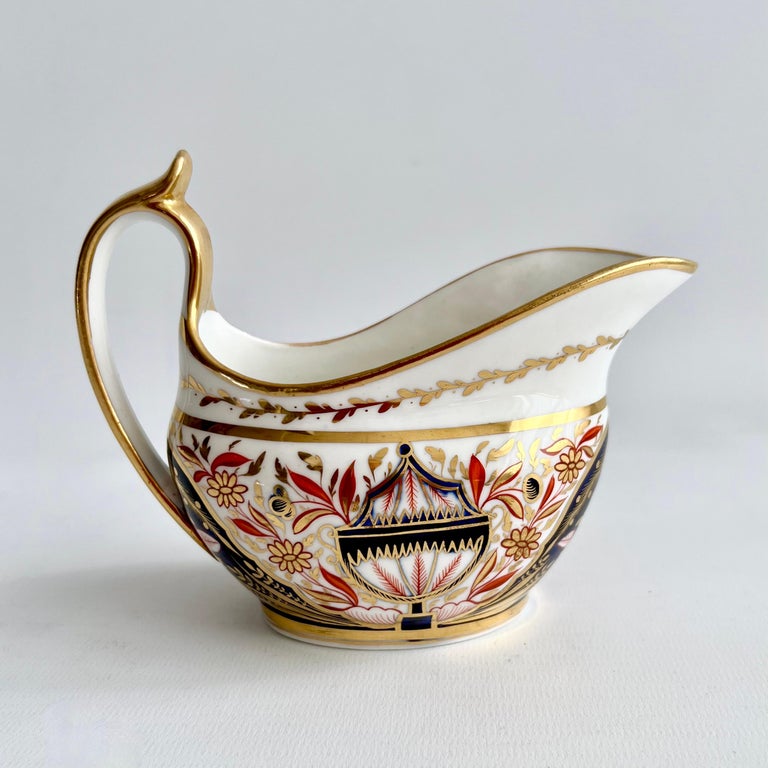 Minton Porcelain Creamer Milk Jug, Neoclassical Imari, Regency, ca 1810 ...