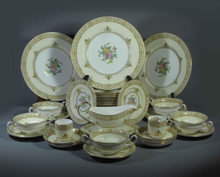 Minton Porcelain "English Rose" Pattern Part Dinner Service, 20th ...